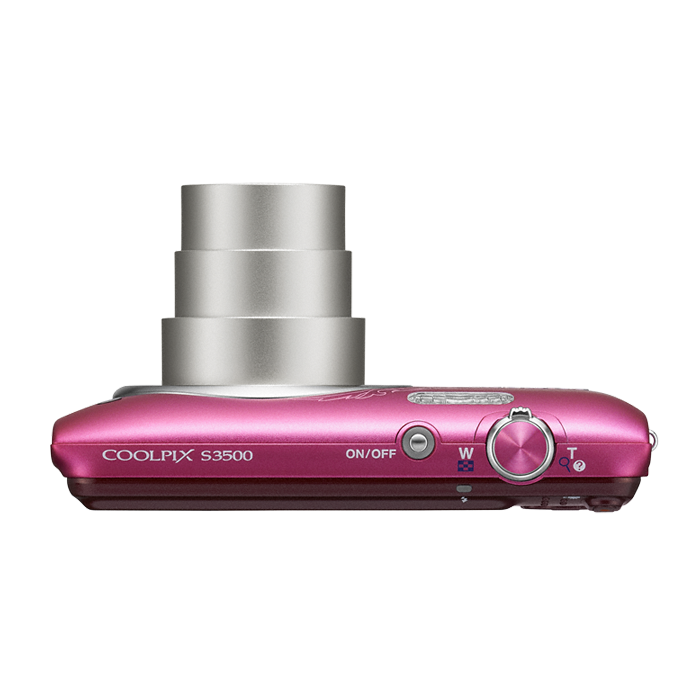 Nikon Coolpix S3500 compact camera Roze Lineart