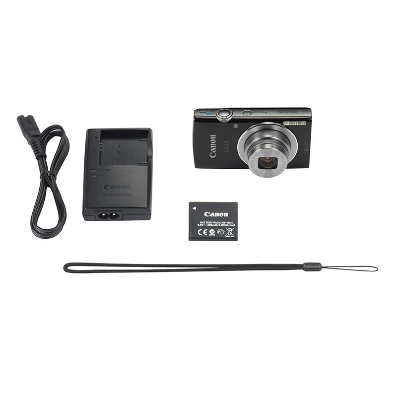 Canon Ixus 145 compact camera Zwart