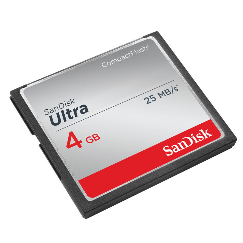 SanDisk 4GB Compact Flash Ultra 25MB/sec geheugenkaart