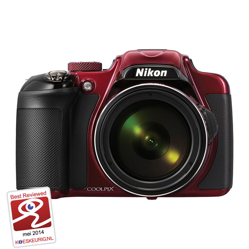 Nikon Coolpix P600 compact camera Rood