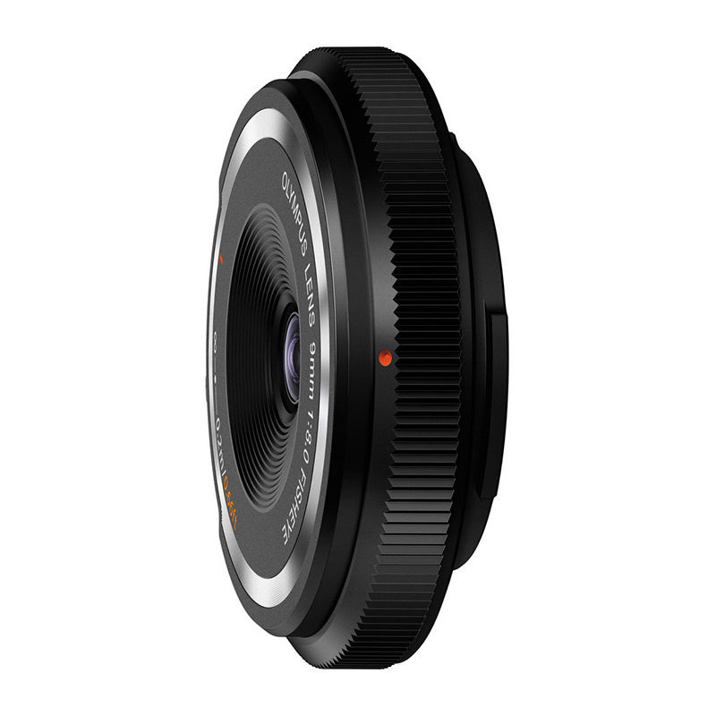 Olympus Body Cap lens 9mm f/8.0 Fisheye objectief Zwart
