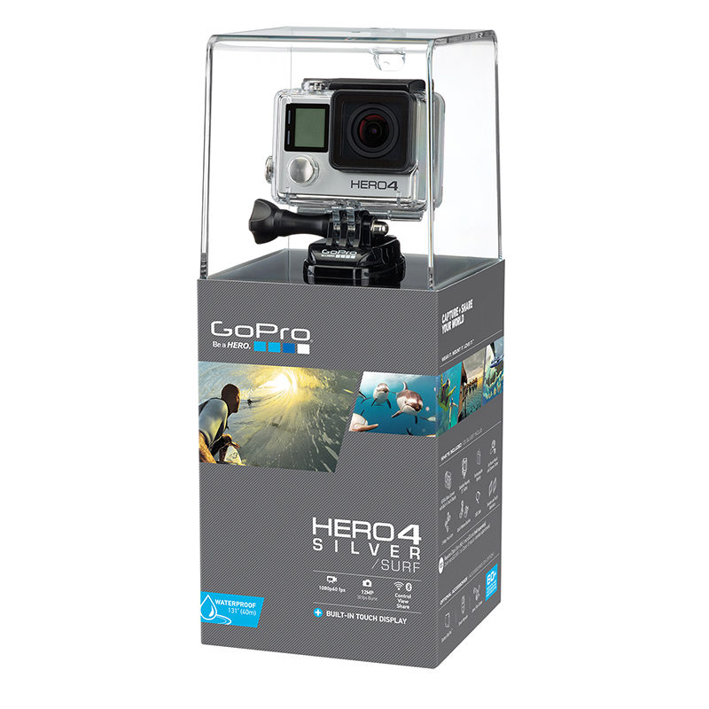 GoPro HD Hero 4 action cam Silver Surf kit