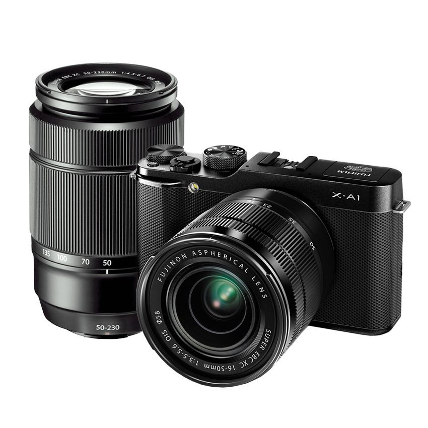 Fujifilm X-A1 systeemcamera Zwart + 16-50mm + 50-230mm