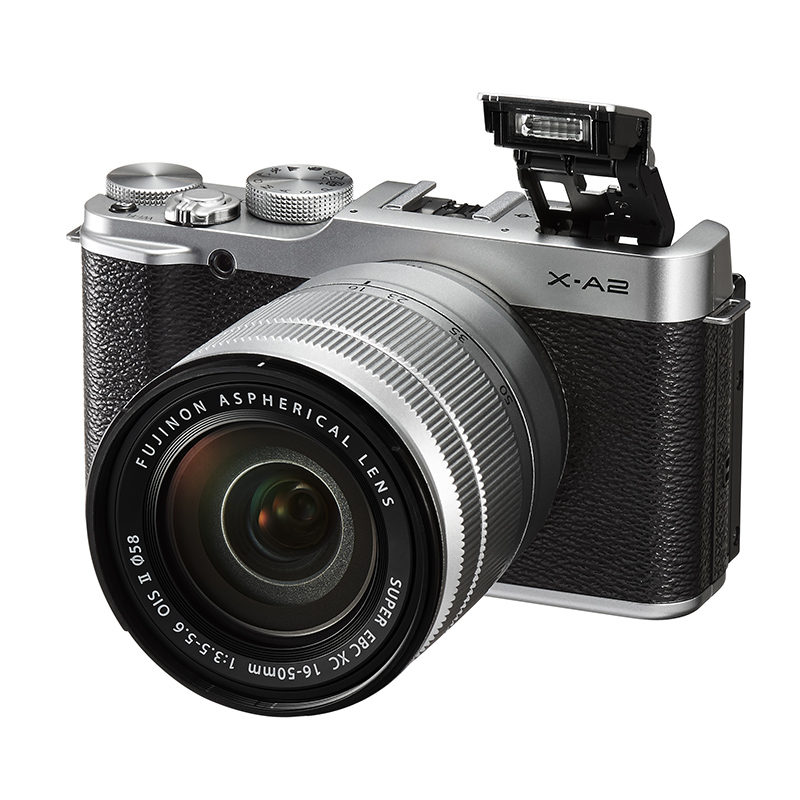 Fujifilm X-A2 systeemcamera Zilver + 16-50mm OIS