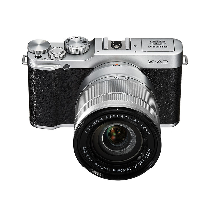 Fujifilm X-A2 systeemcamera Zilver + 16-50mm OIS + 50-230mm OIS