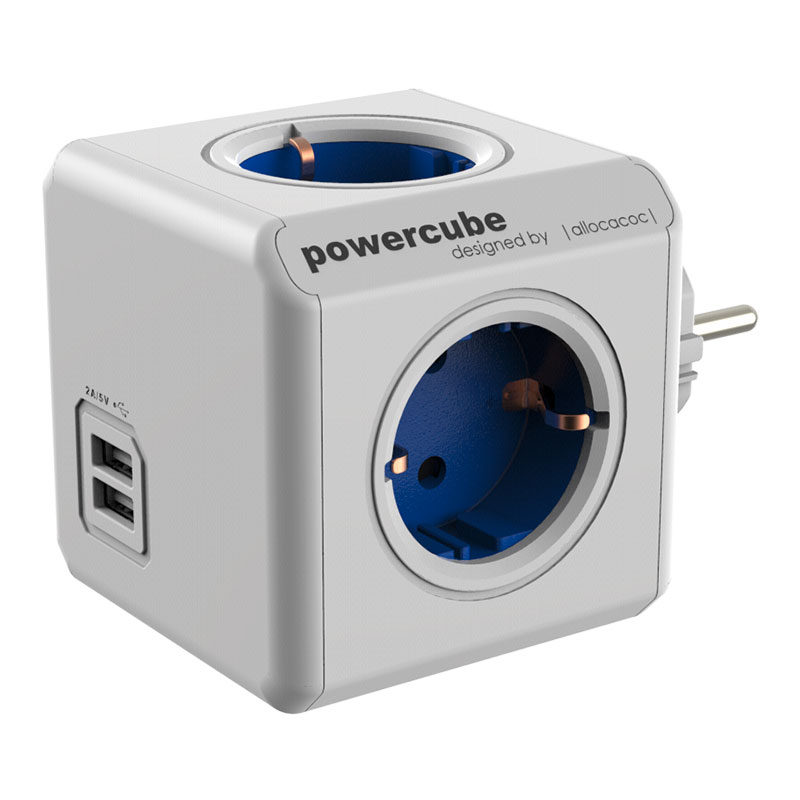 Allocacoc PowerCube Original USB Blauw kopen? | CameraNU.nl