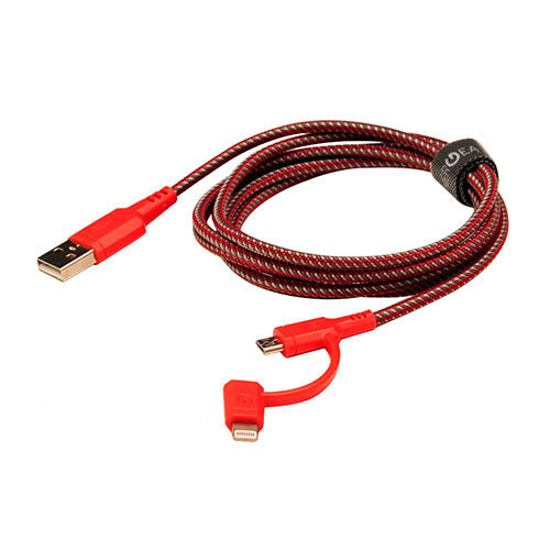 EnerGea Nylotough 2-in-1 USB-kabel Rood kopen? | CameraNU.nl