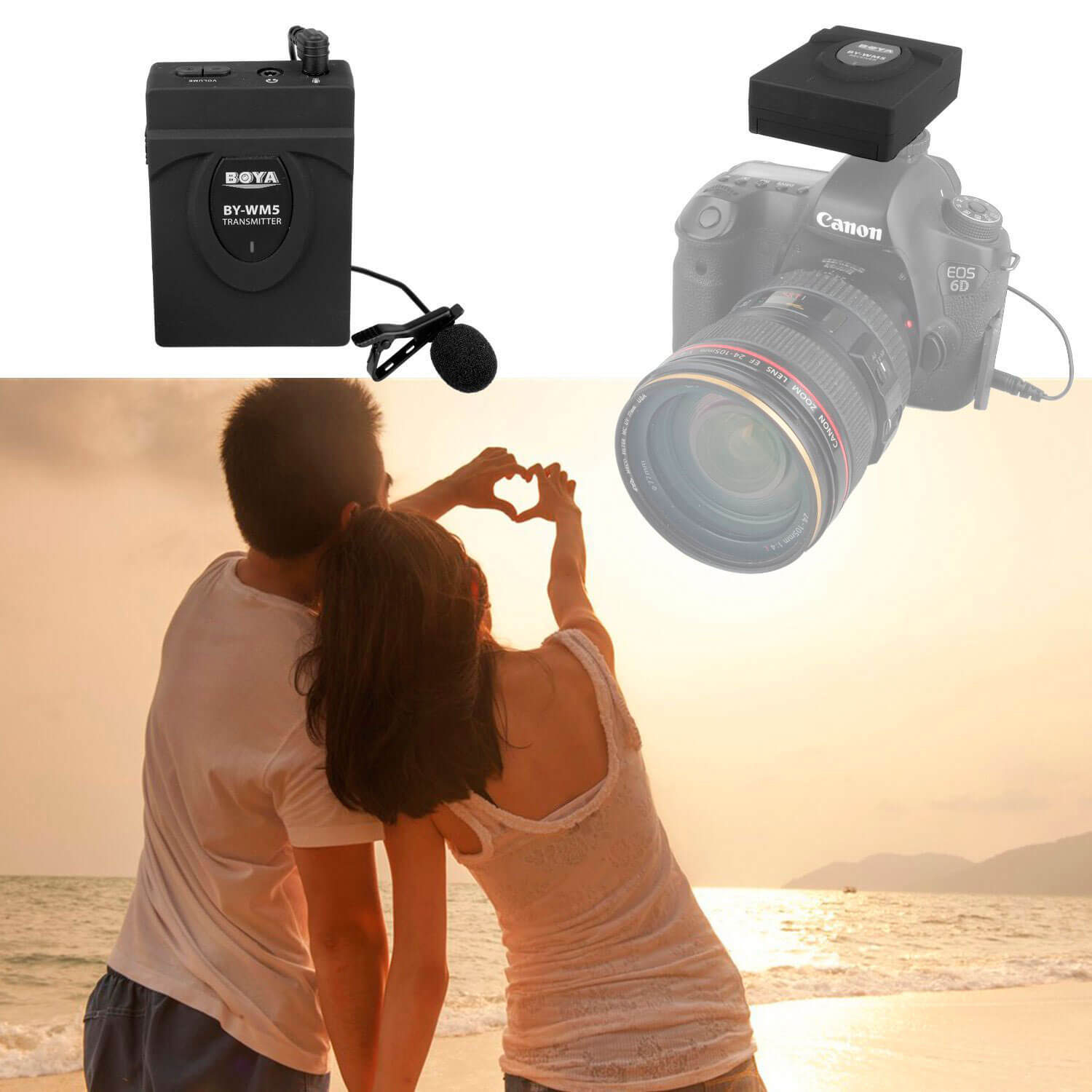 Boya BY-WM5 Lavalier Microfoon Draadloos | Cameranu