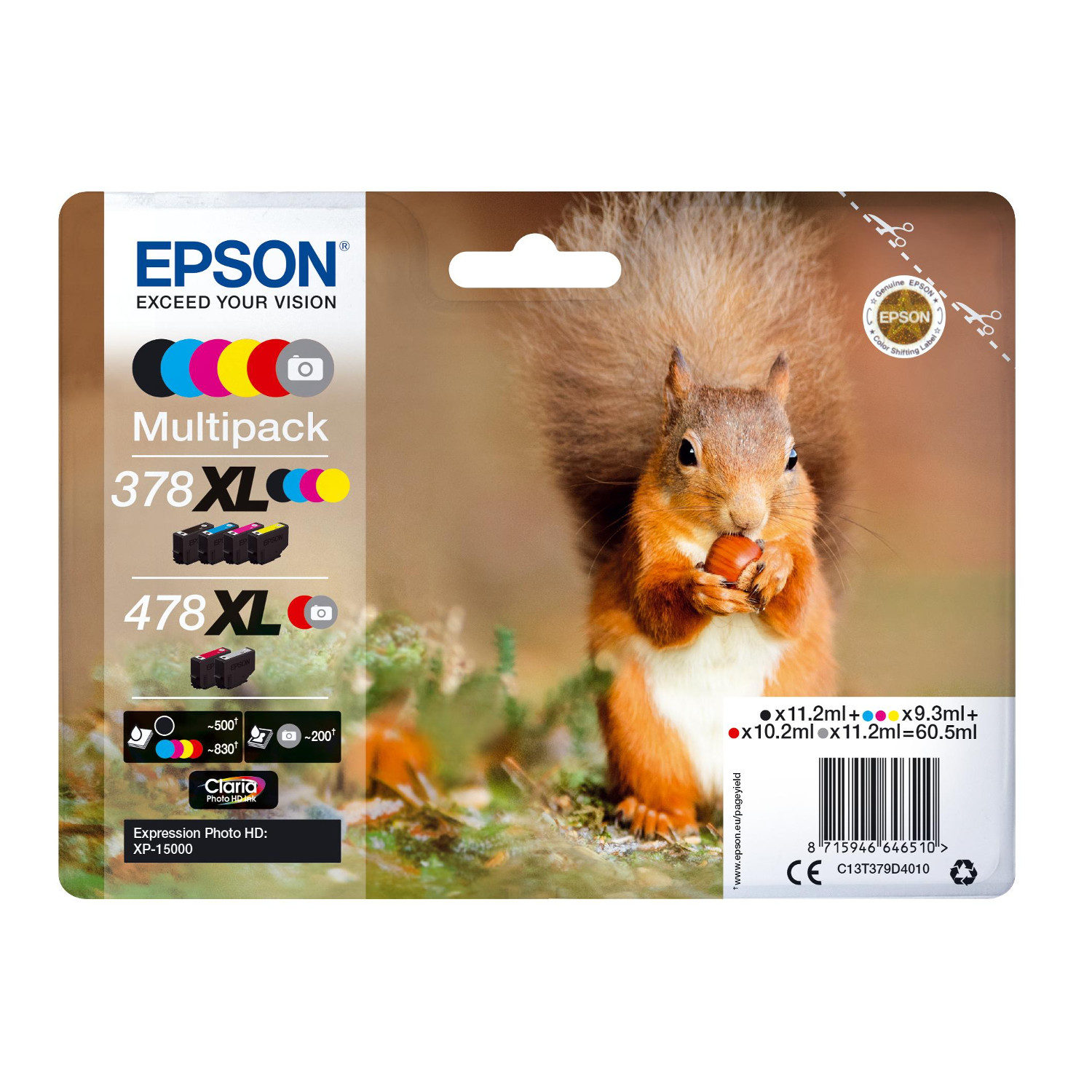 Epson Inktset 478XL 6-color Claria Photo HD | Cameranu