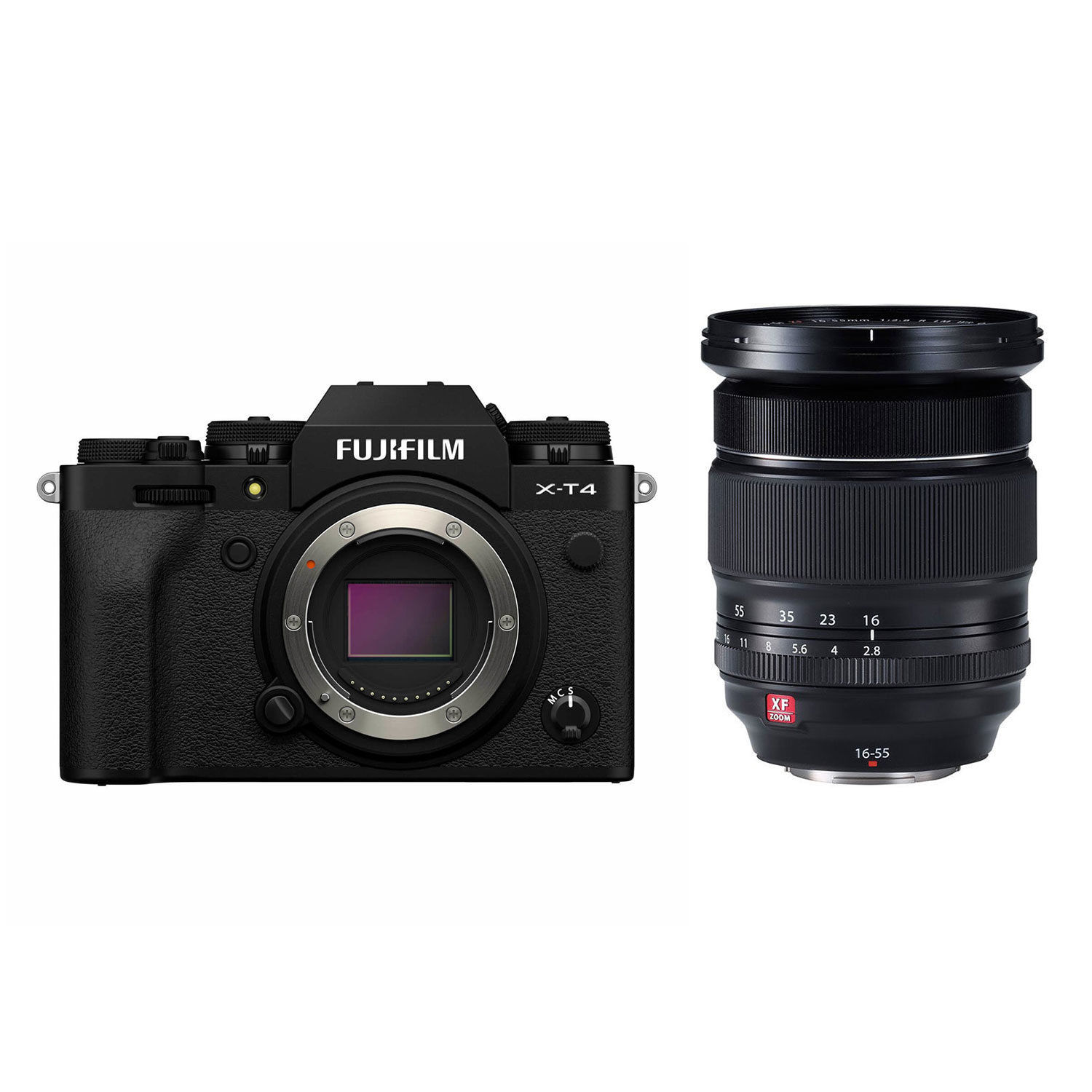 Fujifilm X-T4 systeemcamera Zwart + XF16-55 R | CameraNU.nl