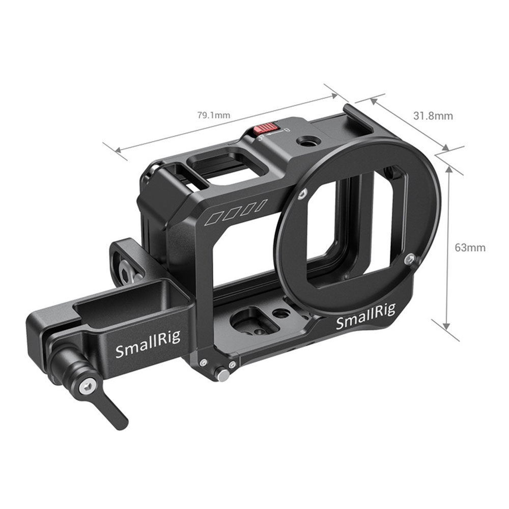 SmallRig 2678 Cage + Mic. Adapt. Hero 8 Black | CameraNU.nl