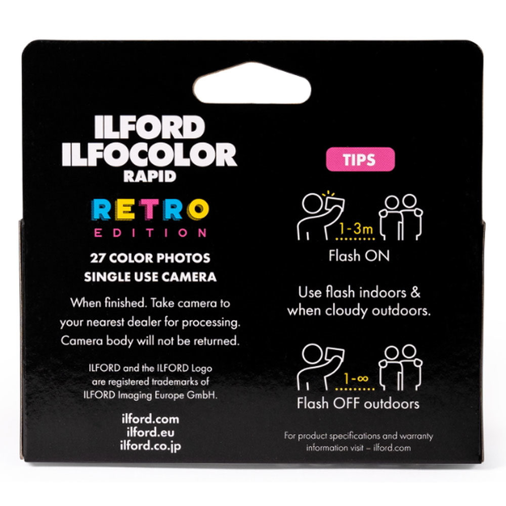 Ilford Ilfocolor Rapid Retro Single Use Camera | Cameranu