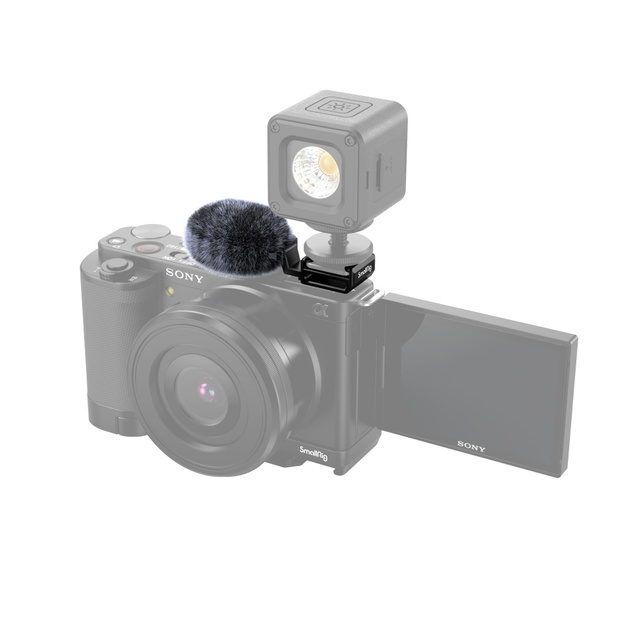 SmallRig 3526 Cold Shoe Adapter met Windscherm | Cameranu