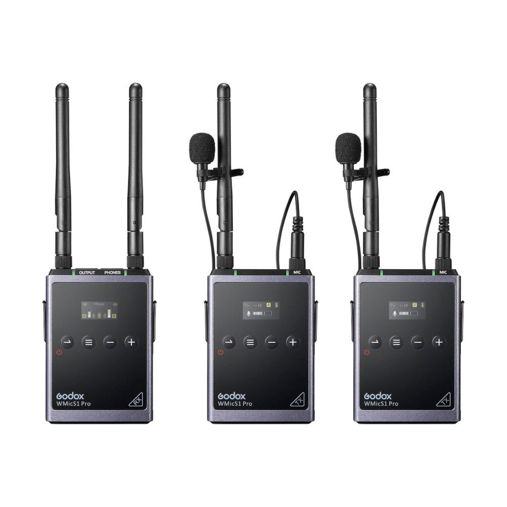 Godox WMicS1 Pro Kit 2 Wireless Mic System | Cameranu