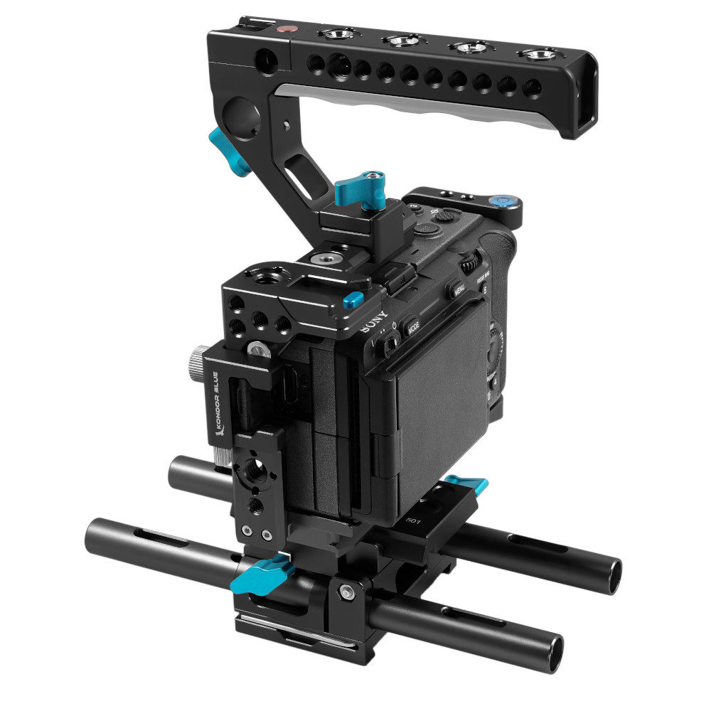 Kondor Blue Sony FX3 Base Rig Raven Black | Cameranu