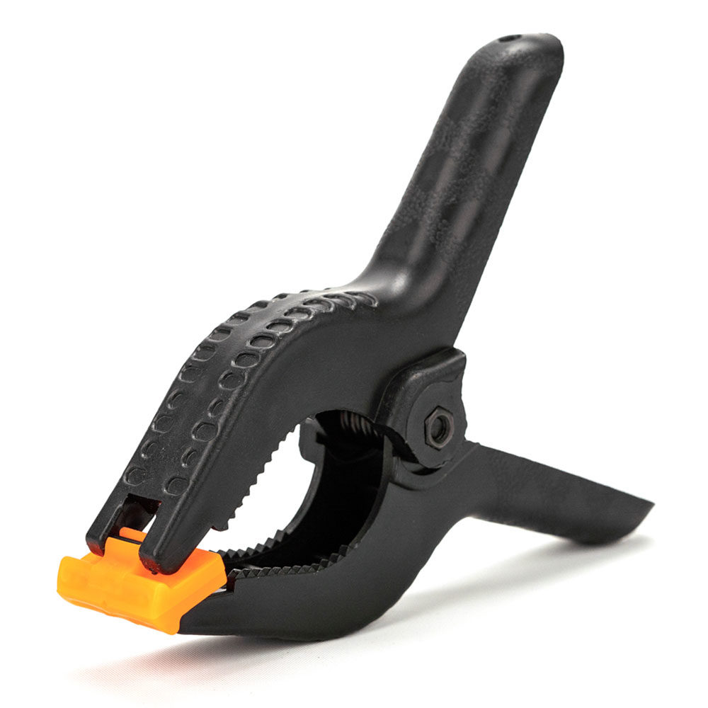 Caruba Achtergrond Klem Zwart/Oranje Large 4x | Cameranu