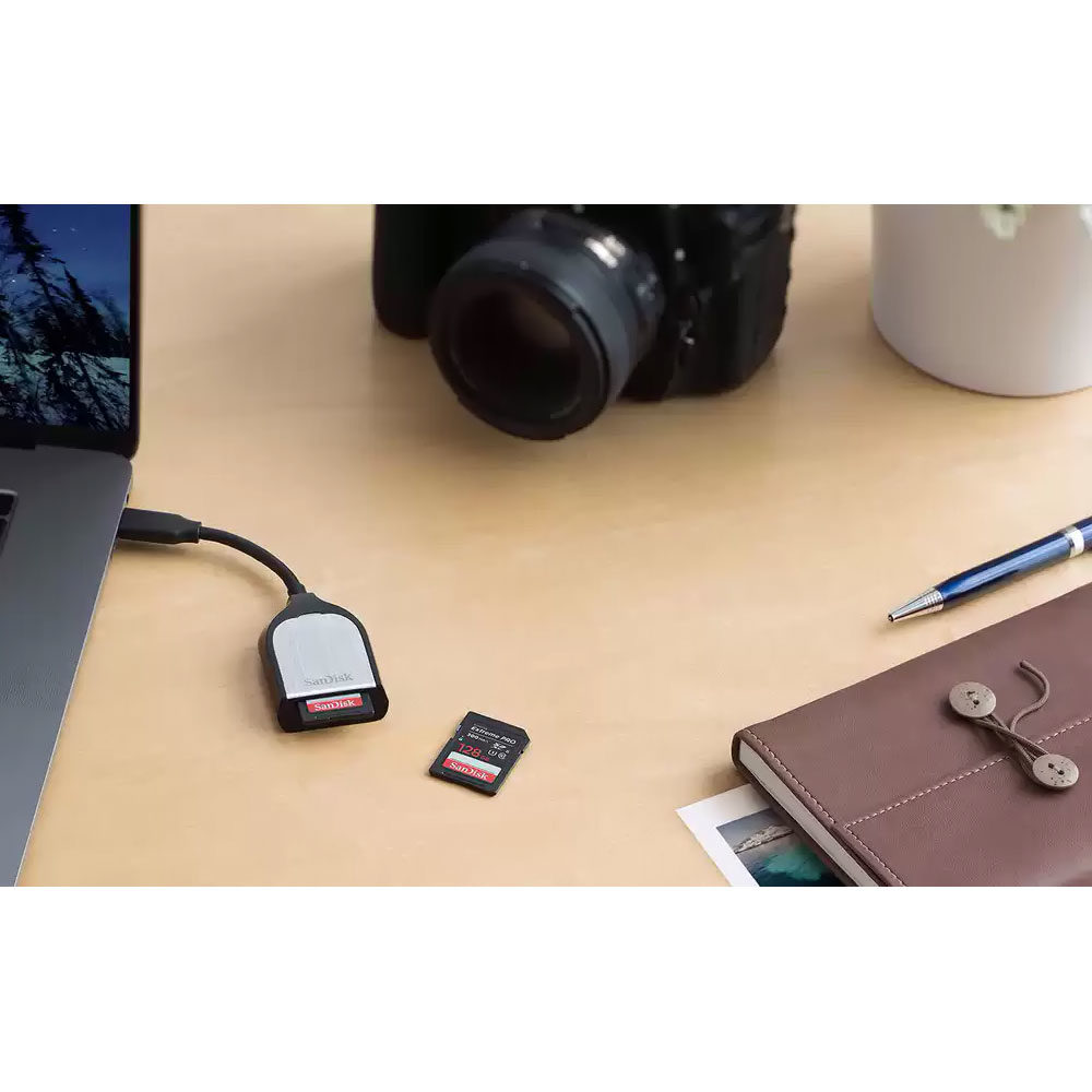 Sandisk Extreme PRO SD Card USB-C Reader | Cameranu