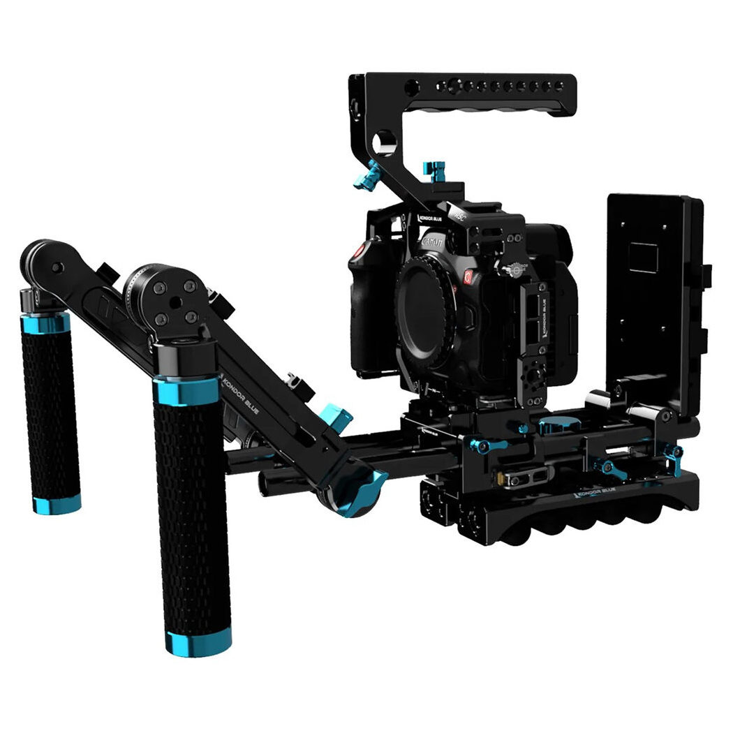 Kondor Blue Canon R5C Cine Ultimate Rig Zwart | Cameranu