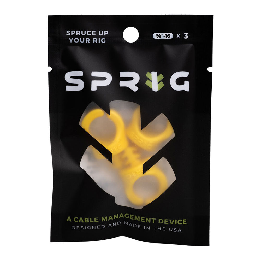 Sprig Big Cable Clips 3/8"-16 Geel - 3 stuks | Cameranu