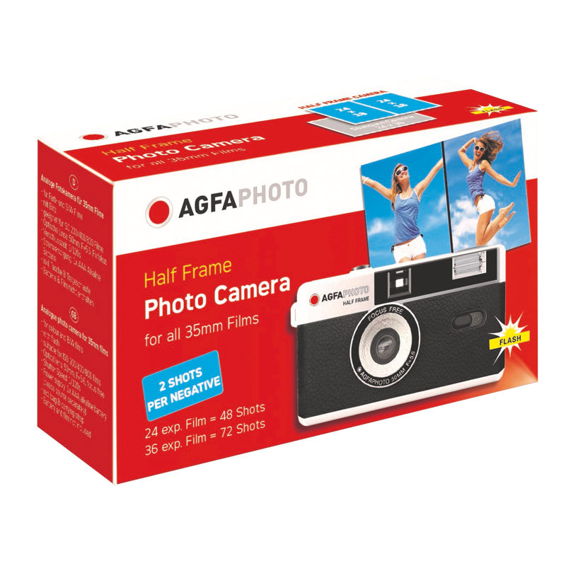 AgfaPhoto Reusable Photo Camera 35mm Half Frame | Cameranu