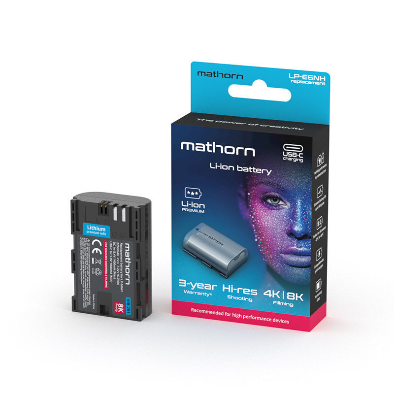 Mathorn MB-201 accu (Canon LP-E6NH) 2-Pack | Cameranu