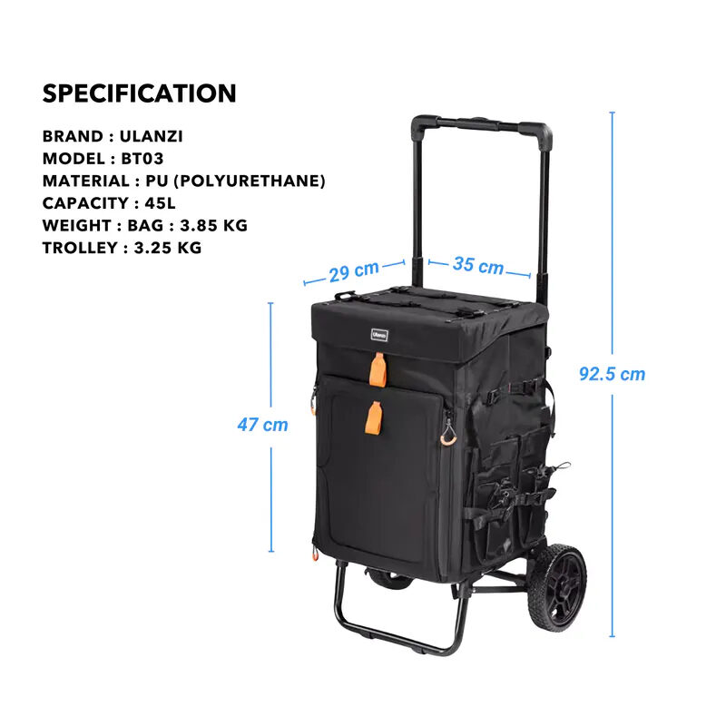 Ulanzi BT03 Photography Trolley Cart kopen? | Cameranu