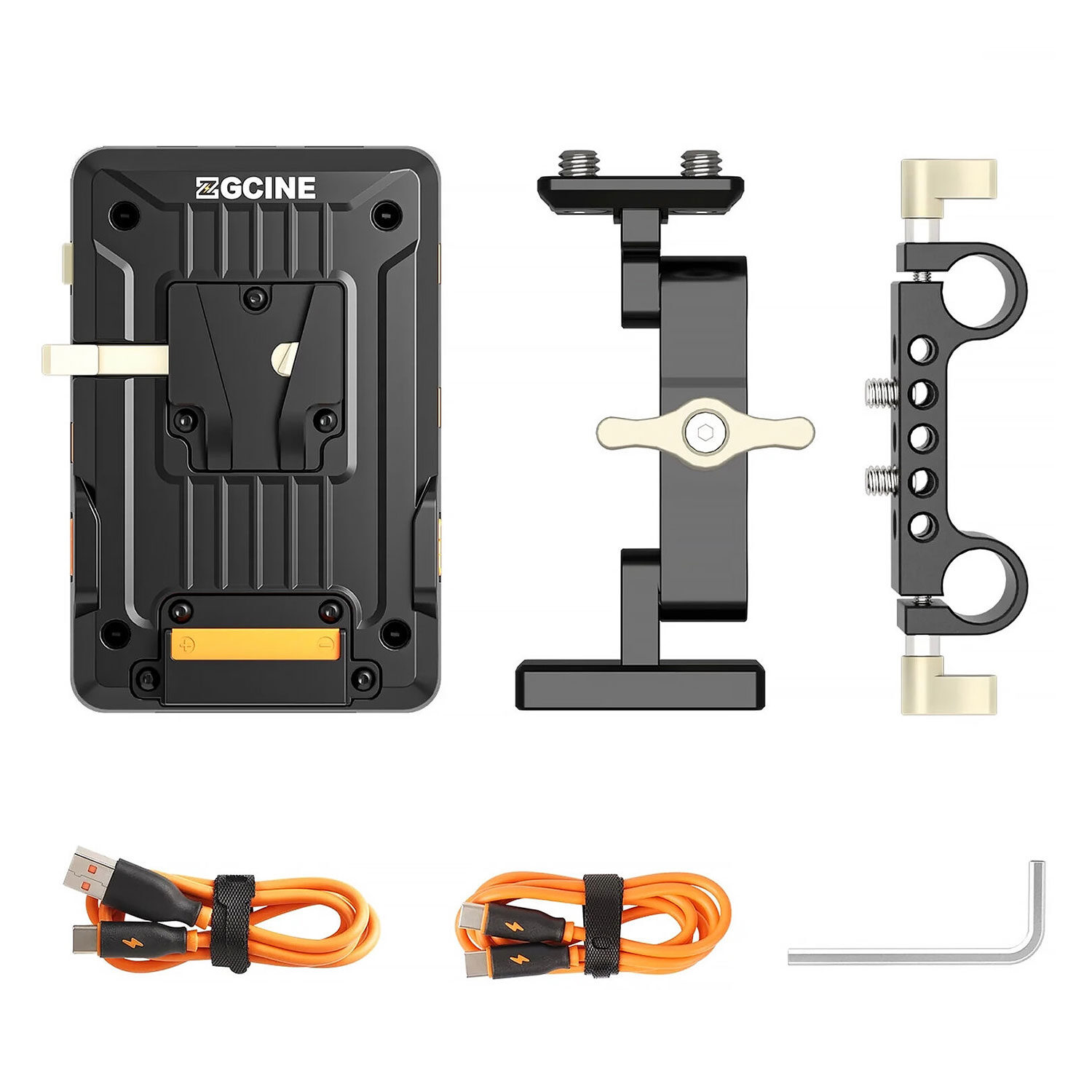 ZGCINE Tiltable V-Mount Plateon 15mm Rod Mount | Cameranu