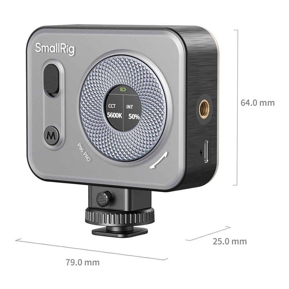 SmallRig 4786 Vibe P96 Pro Mini LED Light Black | Cameranu