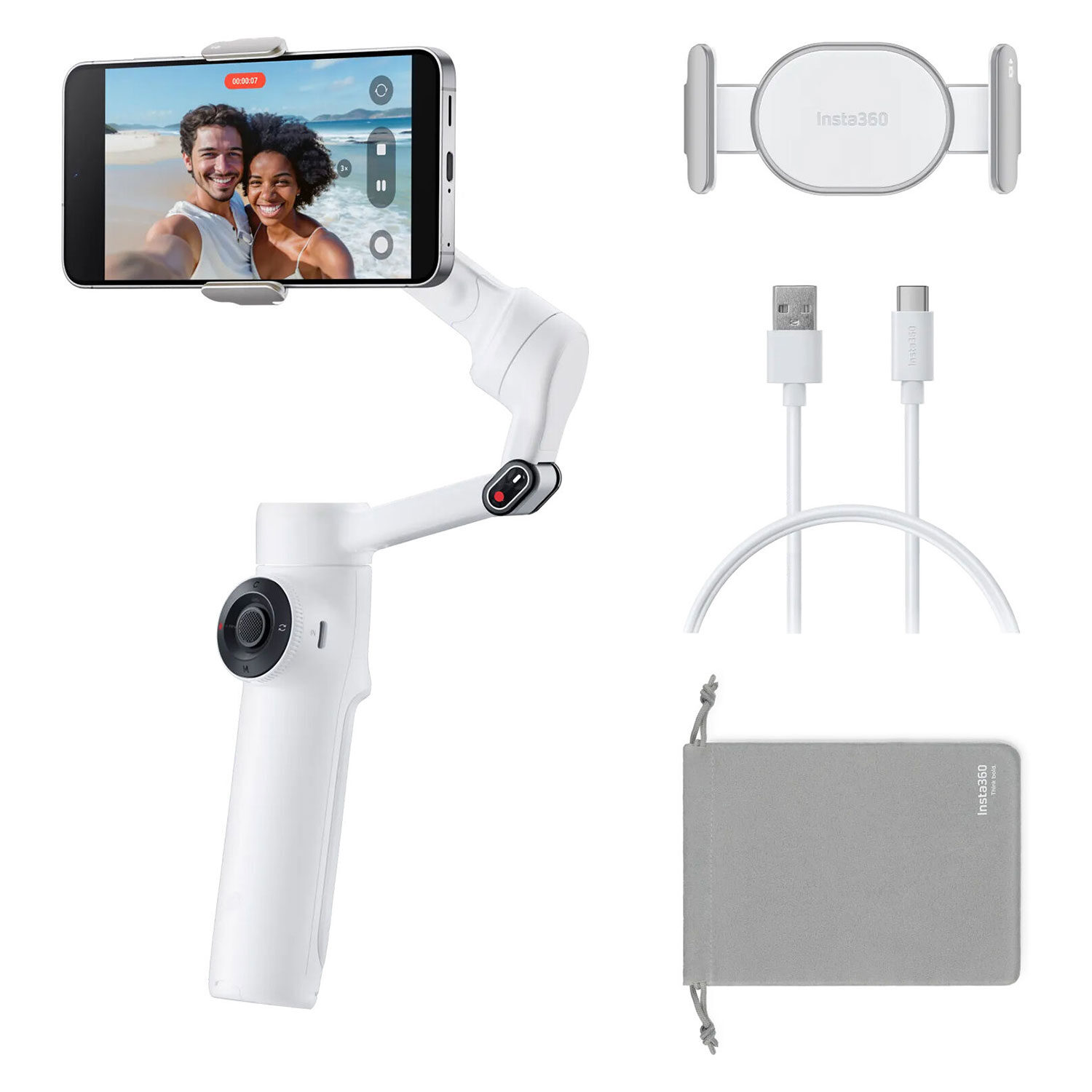 Insta360 Flow 2 Standard Bundle Summit White | Cameranu